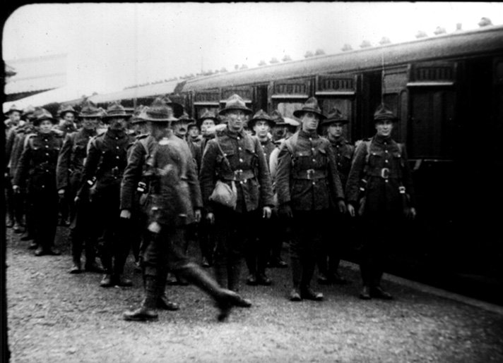 Private Andrew Smith in Sling Camp